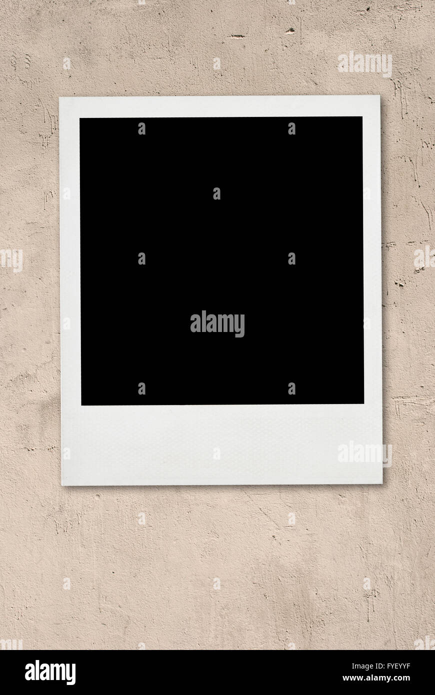 Vintage photo card on wall background Stock Photo - Alamy