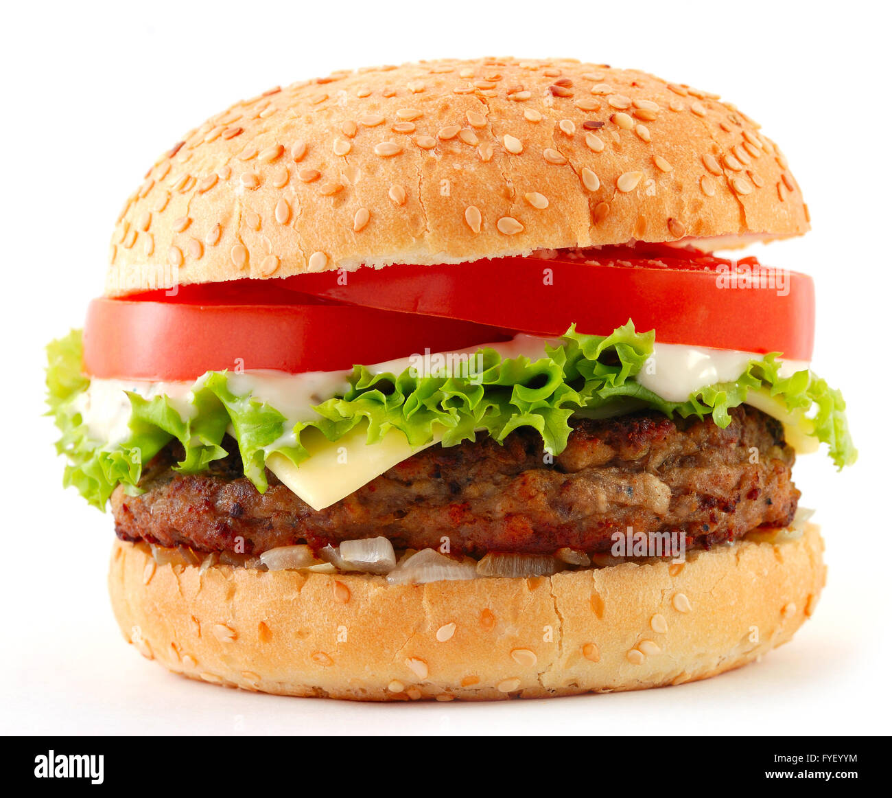 Classic cheeseburger lettuce icon hi-res stock photography and images ...