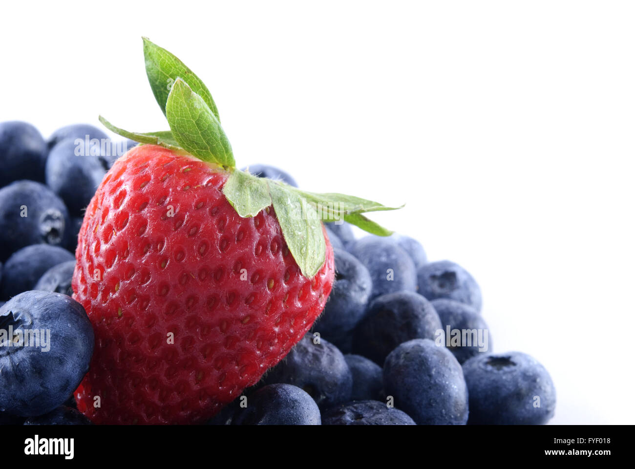 Strawberry and blueberries Stock Photo - Alamy