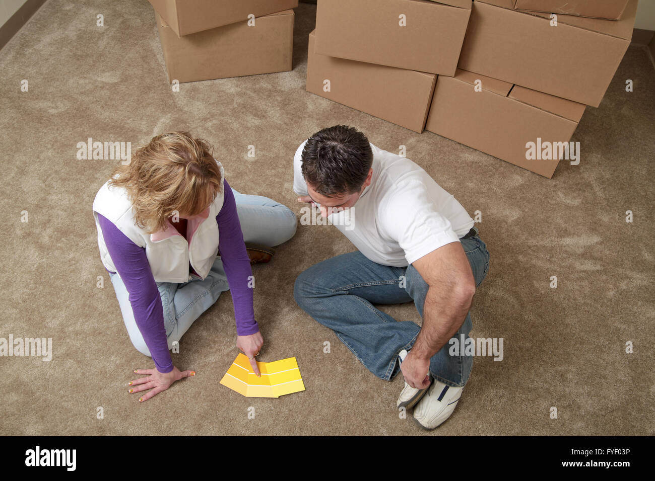 Getting ready to paint Stock Photo - Alamy