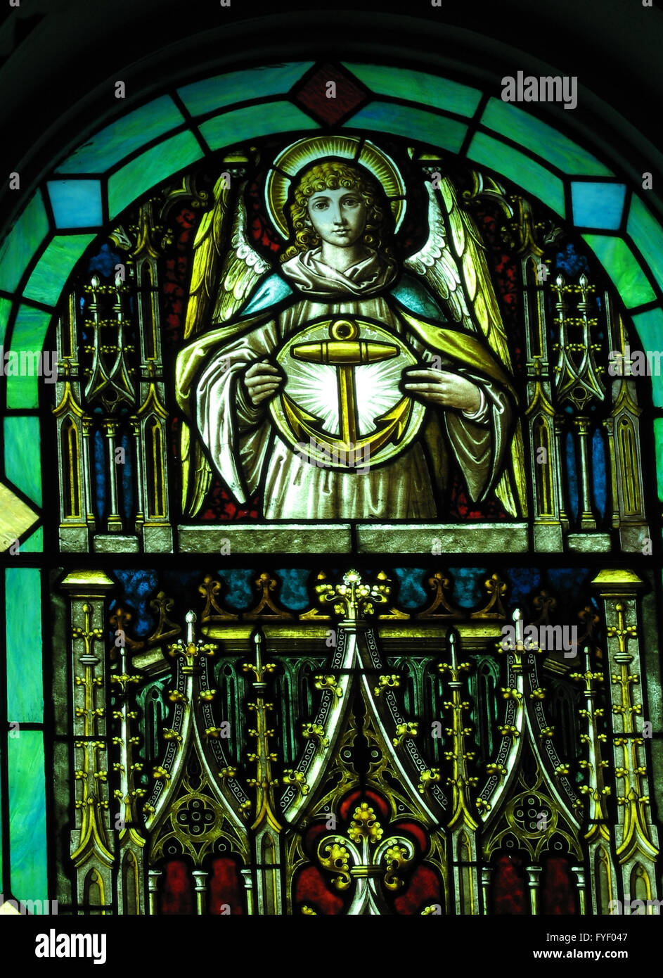 Angel jesus window hi-res stock photography and images - Alamy