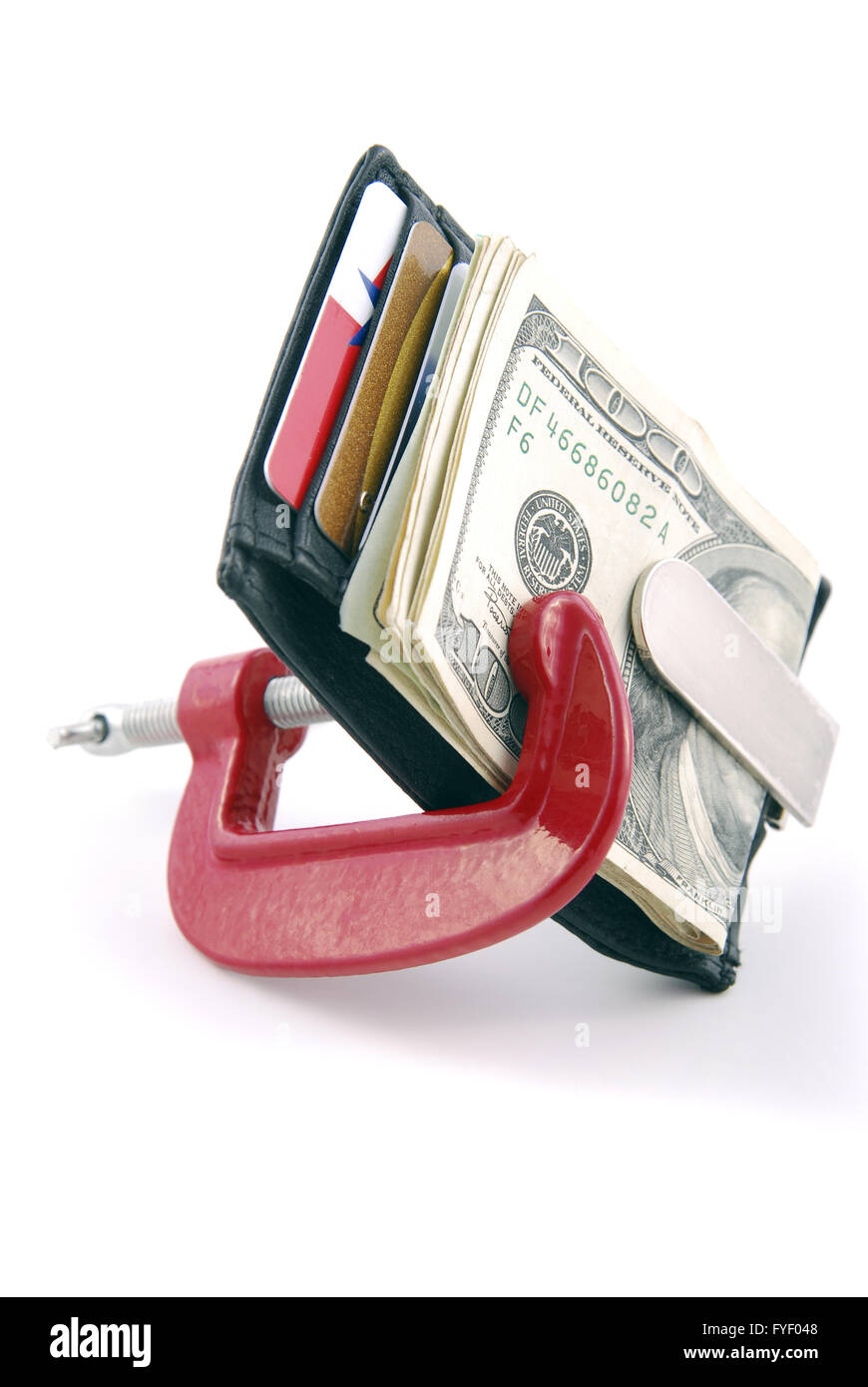 Money Squeeze Cut Out Stock Images & Pictures - Alamy