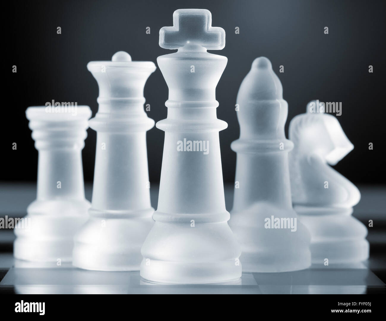 glass chess pieces Stock Photo - Alamy