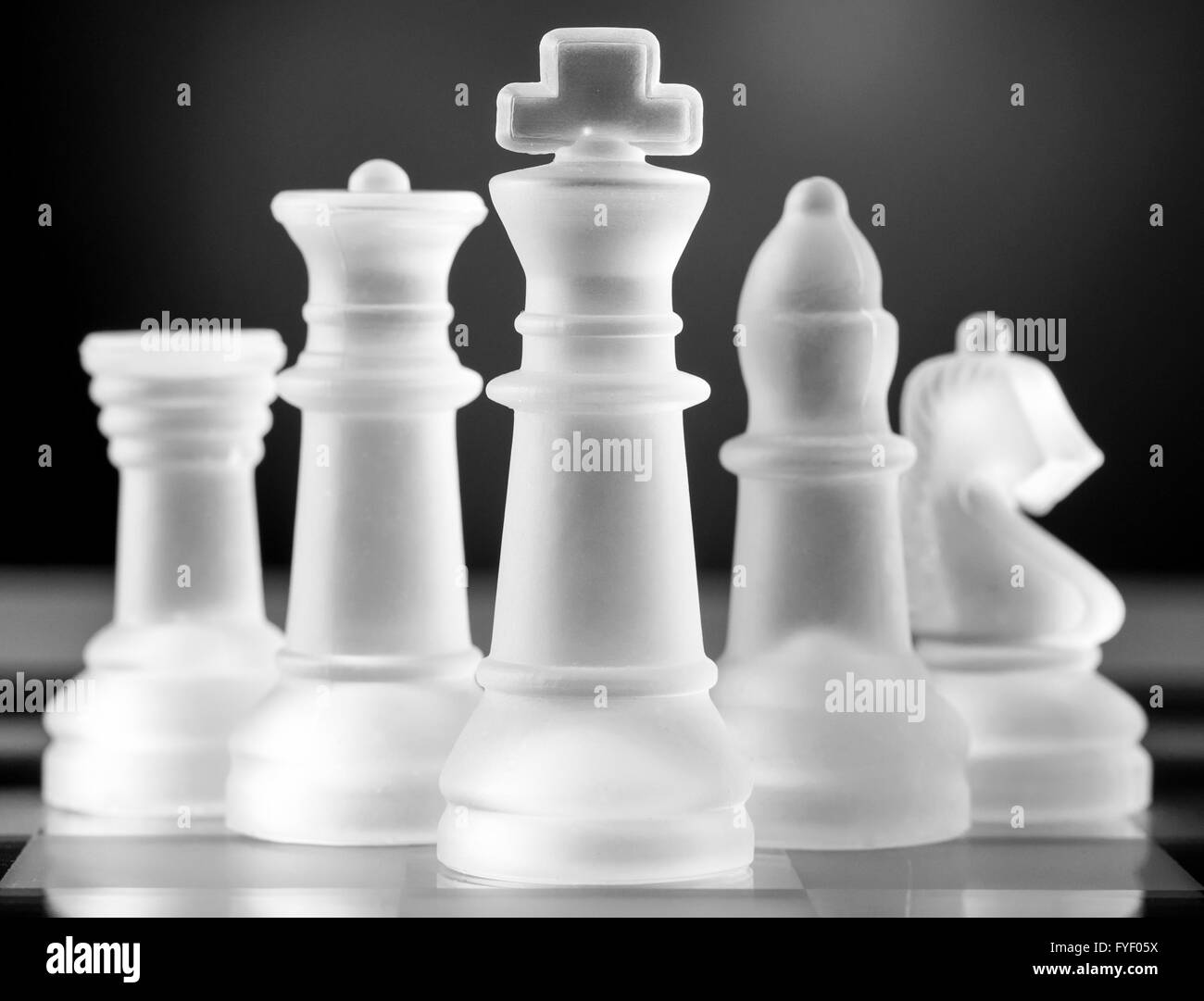 glass chess pieces Stock Photo - Alamy