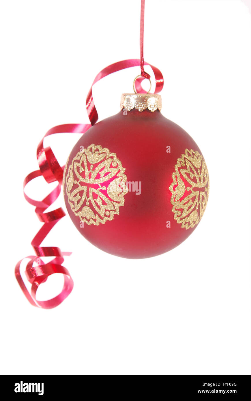 Christmas red ornament Cut Out Stock Images & Pictures - Alamy