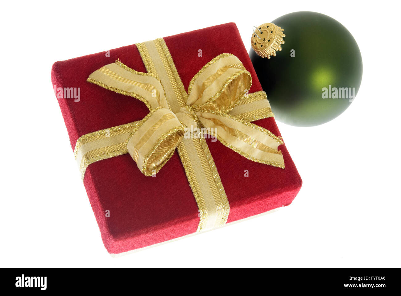 Christmas present and ornament Stock Photo - Alamy