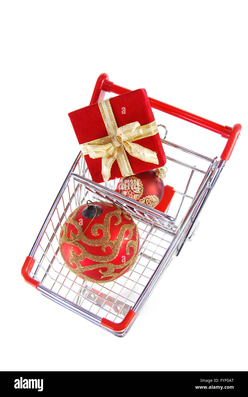 Shopping basket top view Cut Out Stock Images & Pictures - Alamy