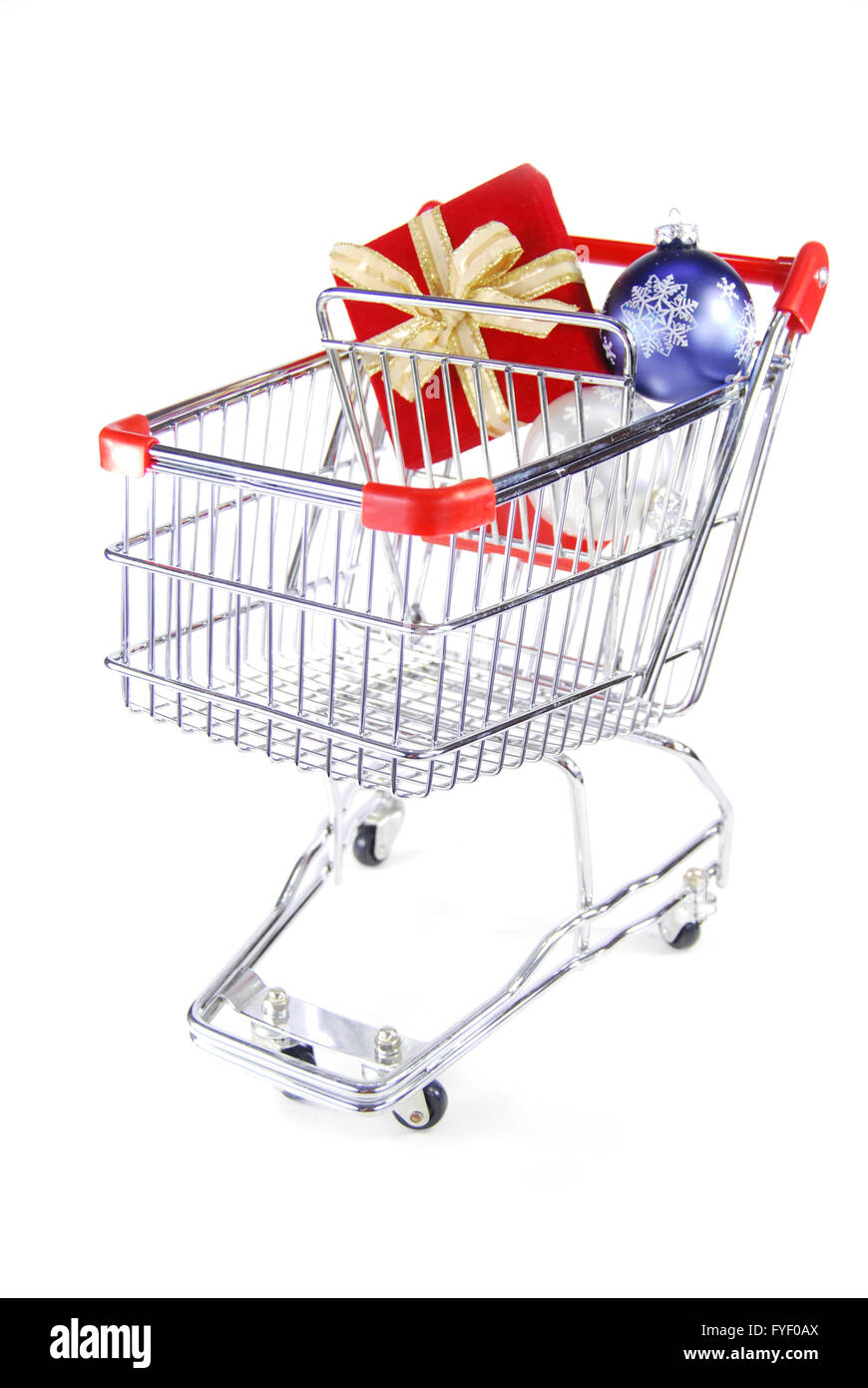 Shopping cart christmas ornament hi-res stock photography and images ...