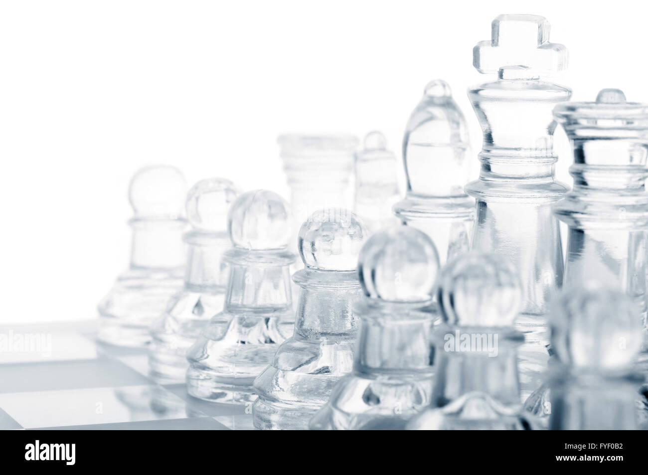 glass chess pieces Stock Photo - Alamy