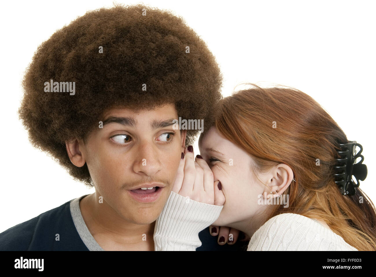 Telling a secret Stock Photo - Alamy