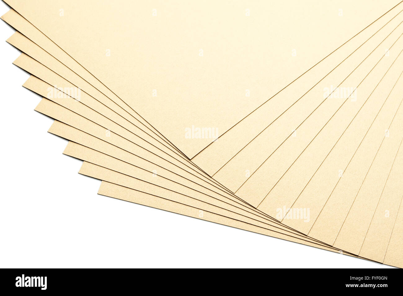 Several nicely spread out sheets of paper Stock Photo - Alamy