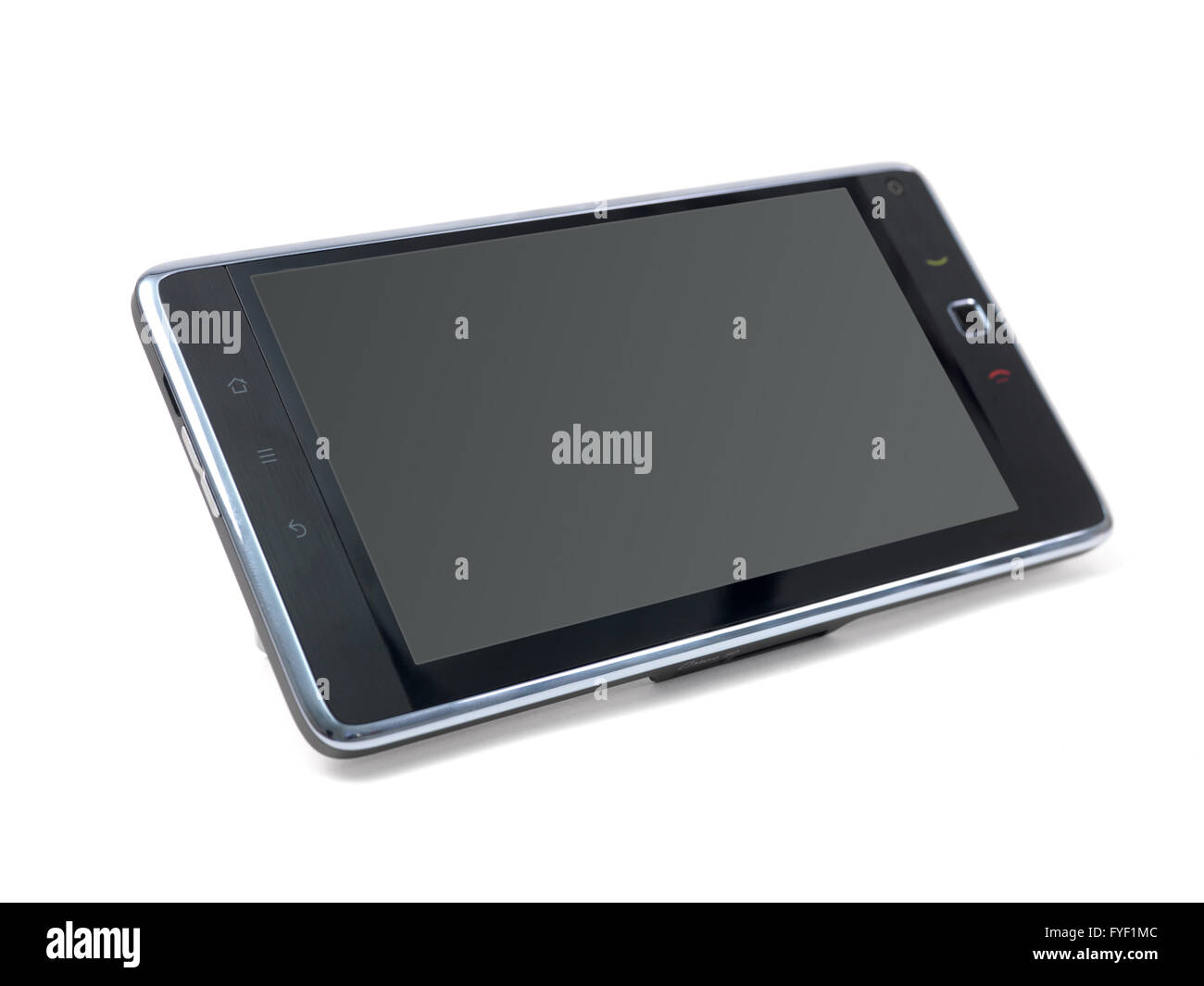 An android tablet isolated against a white background Stock Photo - Alamy