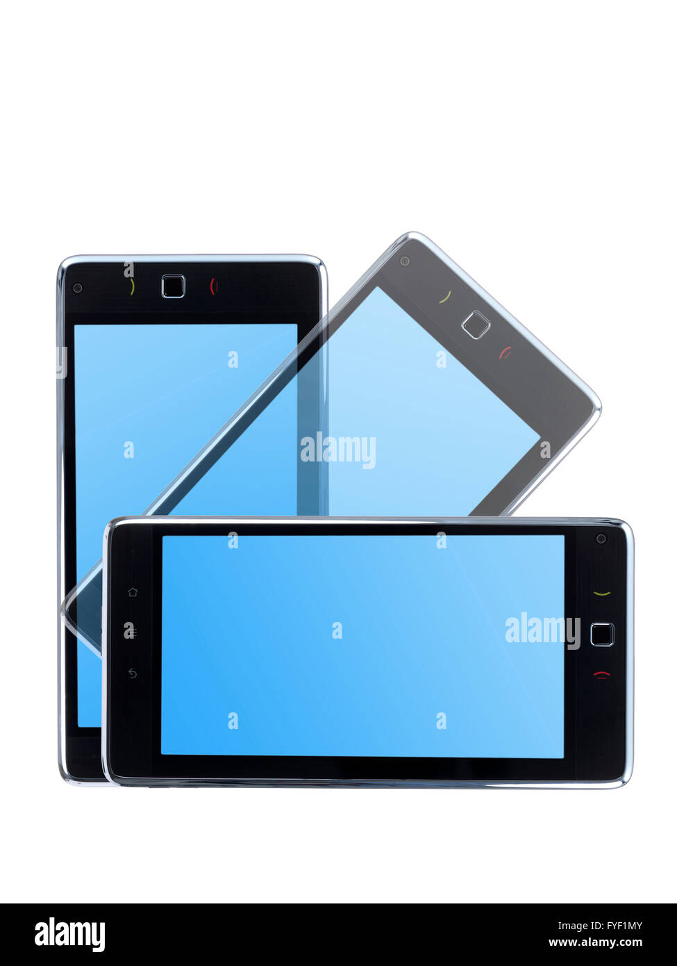 An android tablet isolated against a white background Stock Photo - Alamy