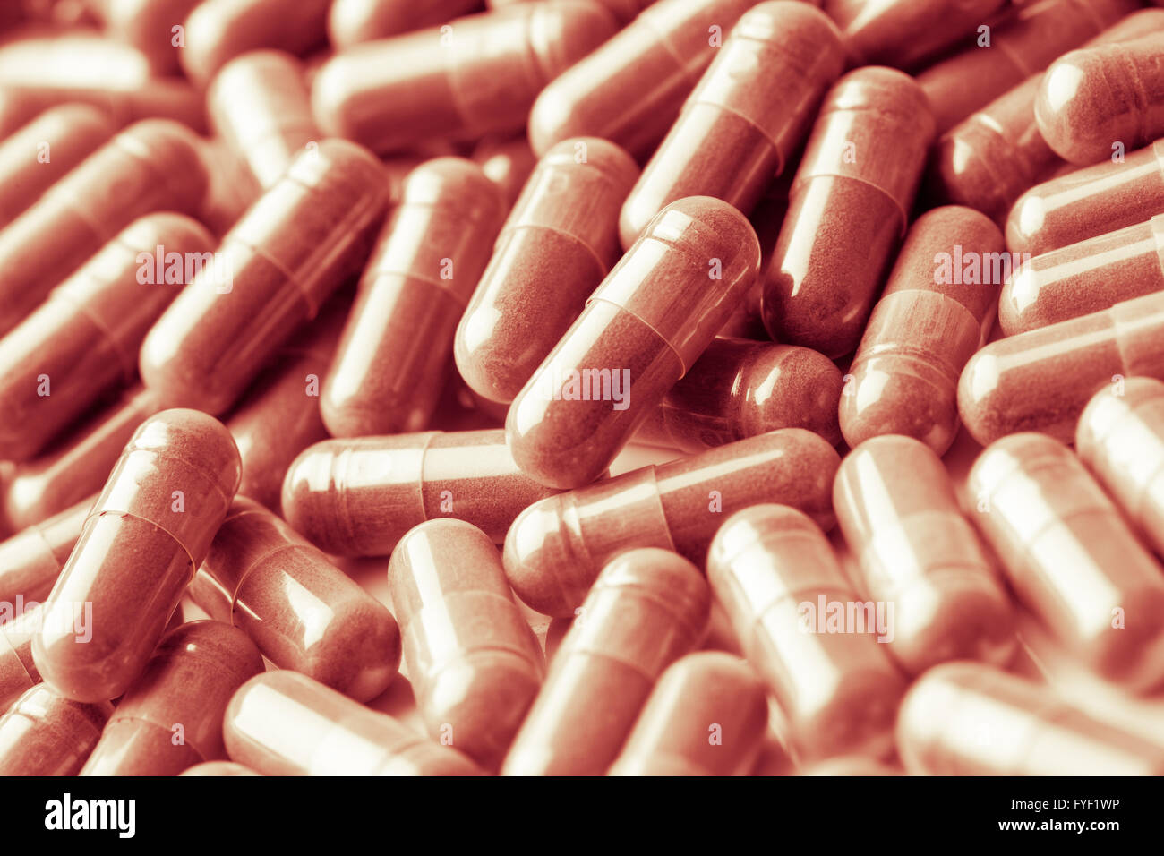 Medicinal pills piled up a bunch of closeup Stock Photo - Alamy