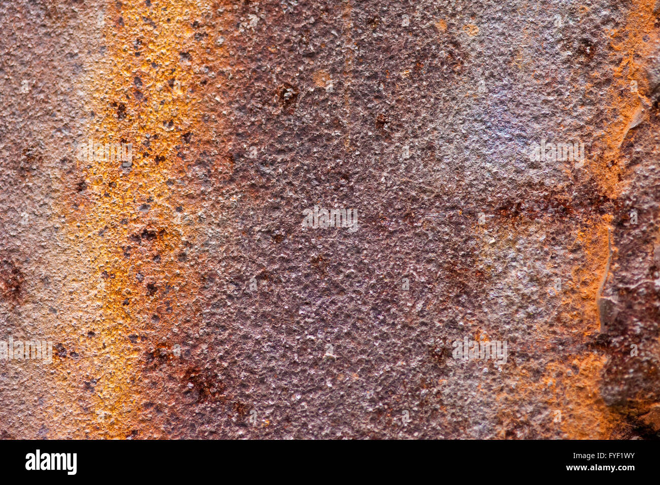 The metal plate badly damaged by rust Stock Photo - Alamy