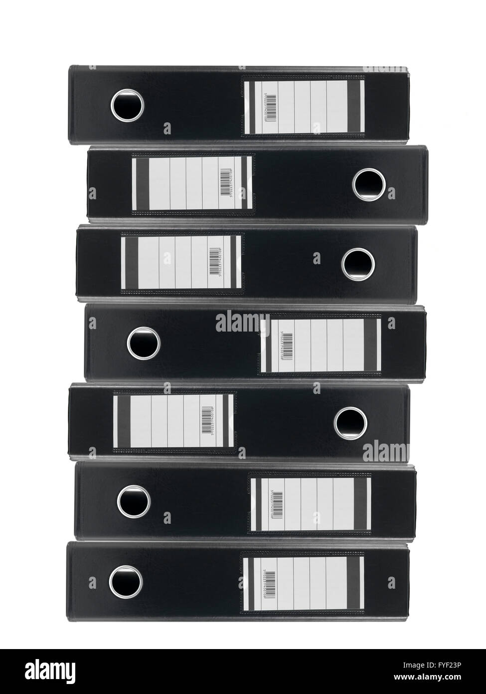 A4 lever arch folders isolated against a white background Stock Photo ...