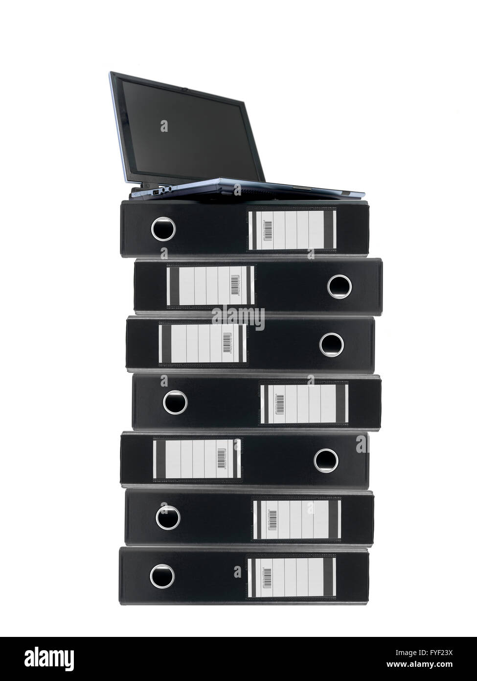 A4 lever arch folders isolated against a white background Stock Photo ...