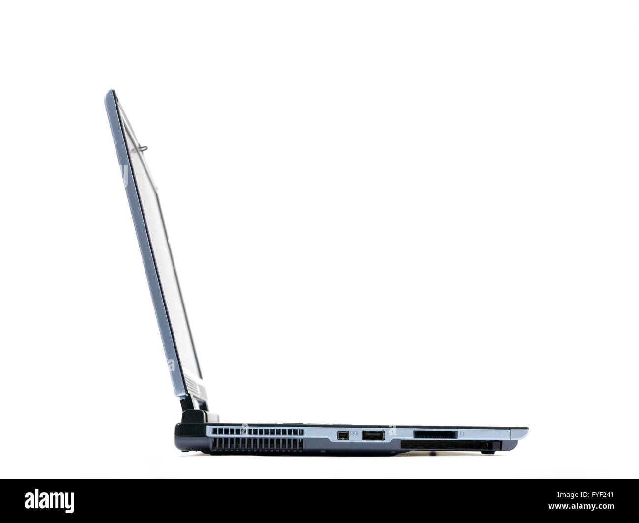 A laptop computer isolated against a white background Stock Photo - Alamy