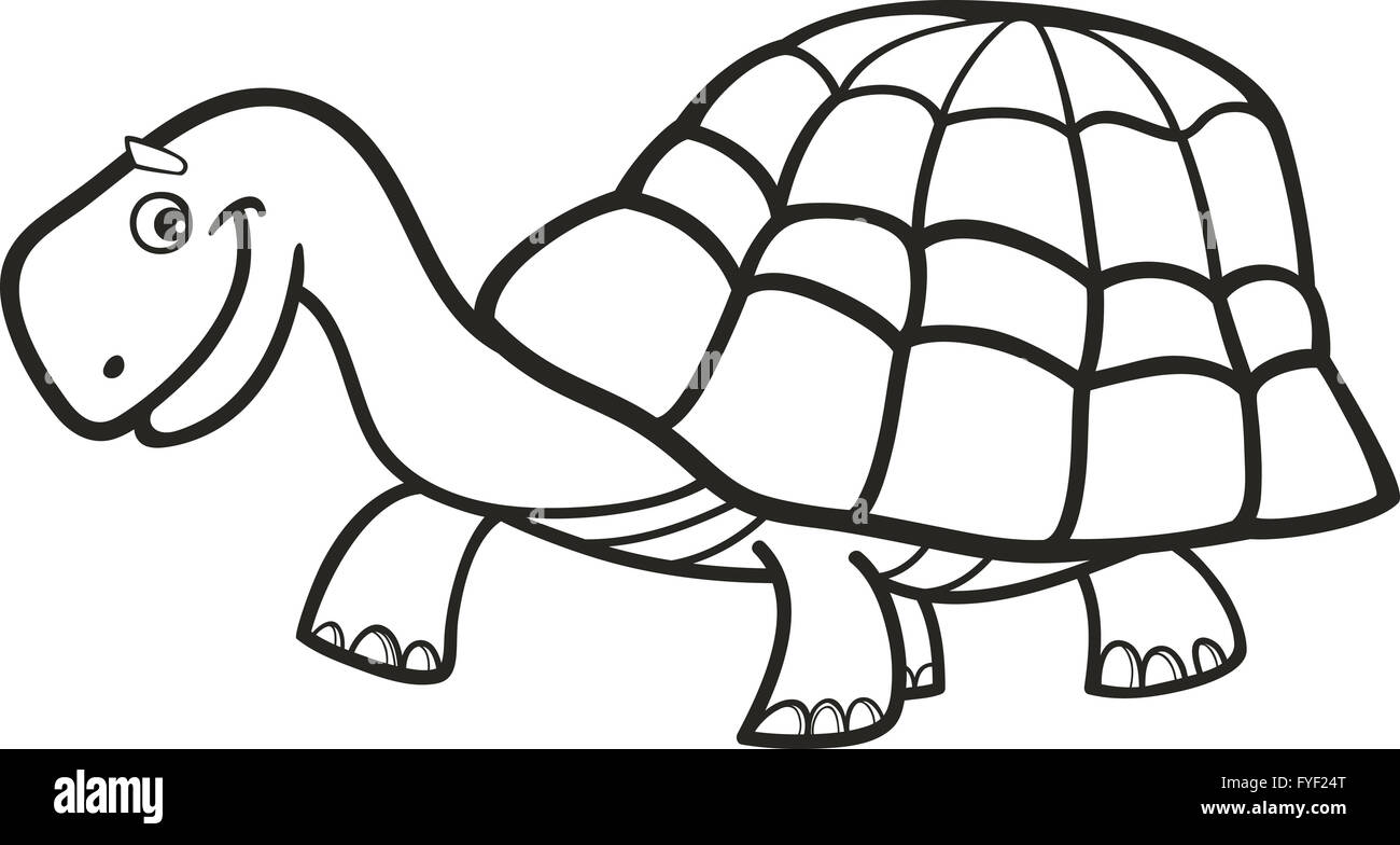 Turtle for coloring book Stock Photo - Alamy