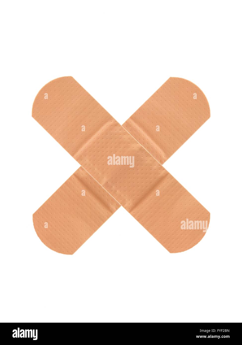 A band aid isolated against a white background Stock Photo - Alamy