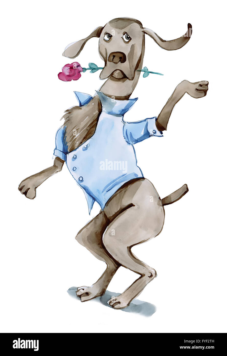 dog dancing tango Stock Photo - Alamy