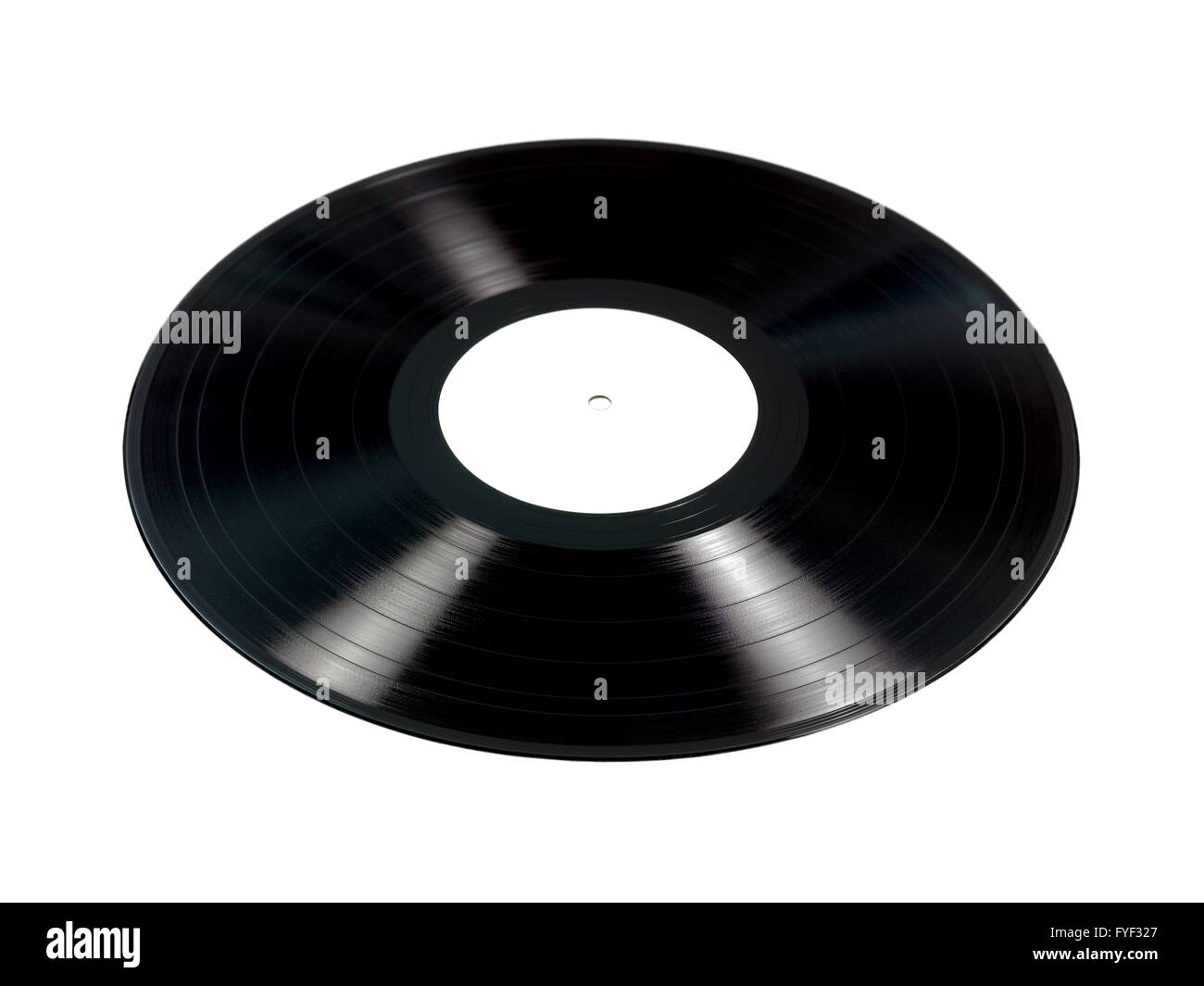 Vinyl records isolated against a white background Stock Photo - Alamy