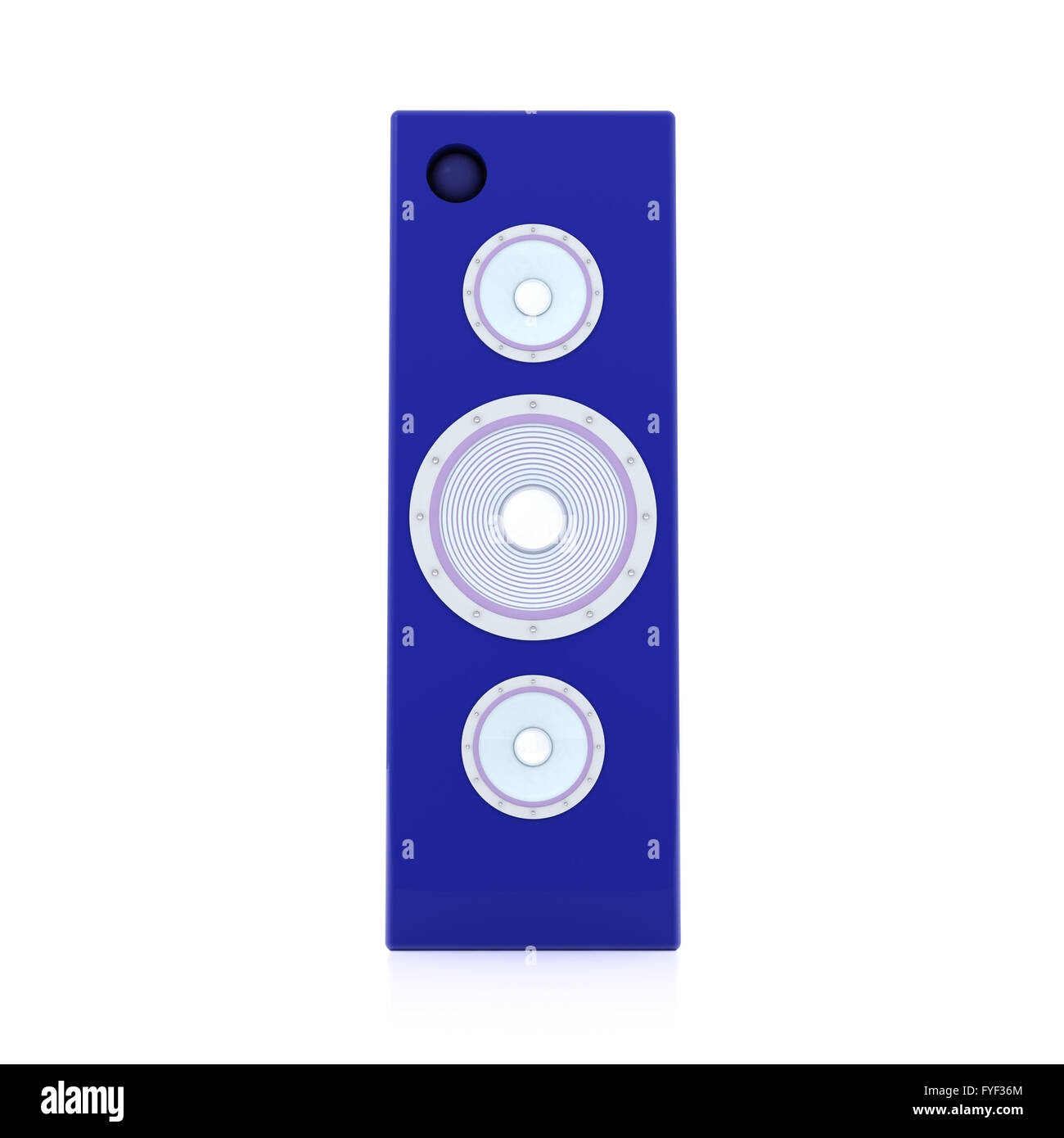 Blue HiFi Speaker Stock Photo - Alamy