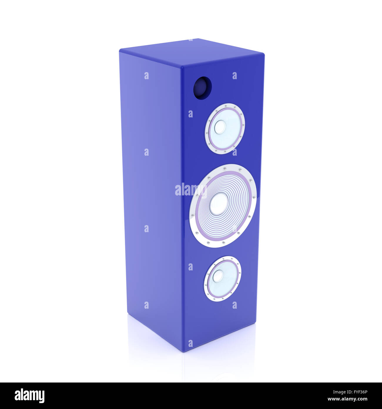 Blue Hifi Speaker Stock Photo - Alamy