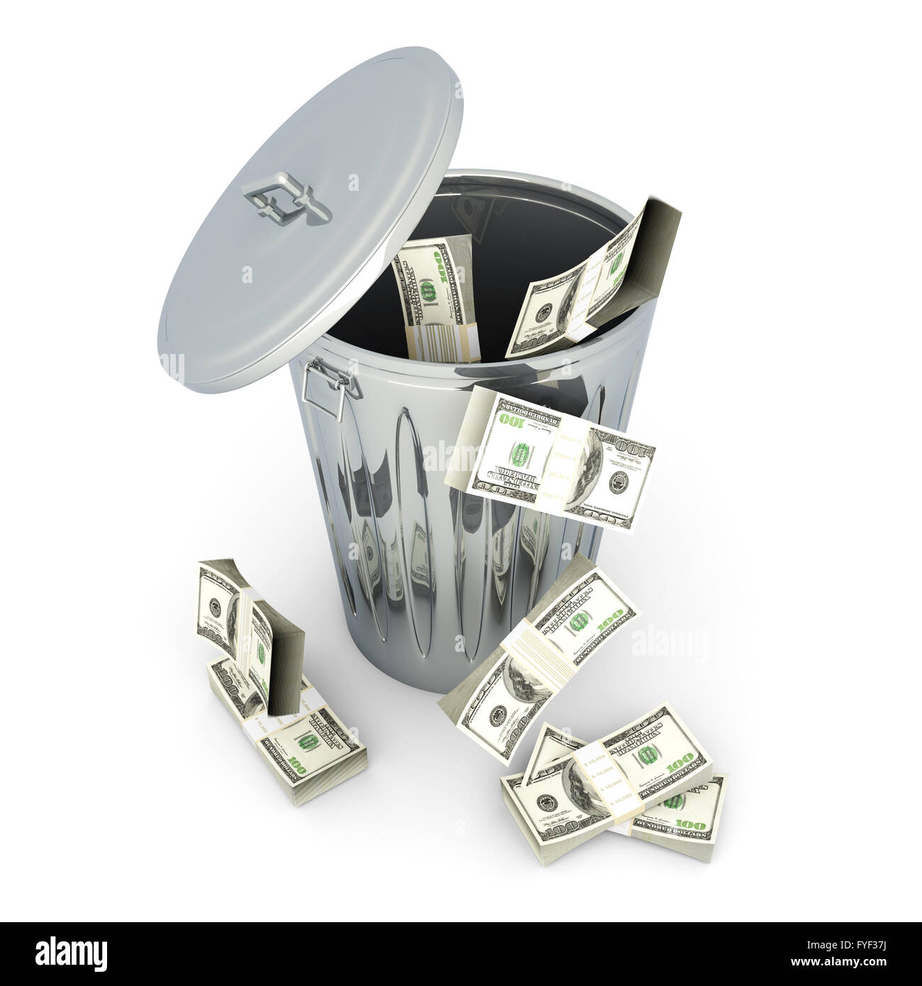 Dollar bills stock illustration Cut Out Stock Images & Pictures - Alamy