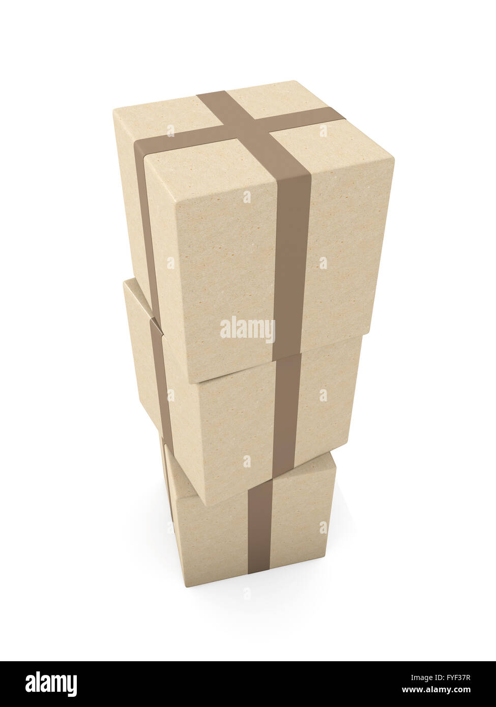 Stack of Packages Stock Photo - Alamy