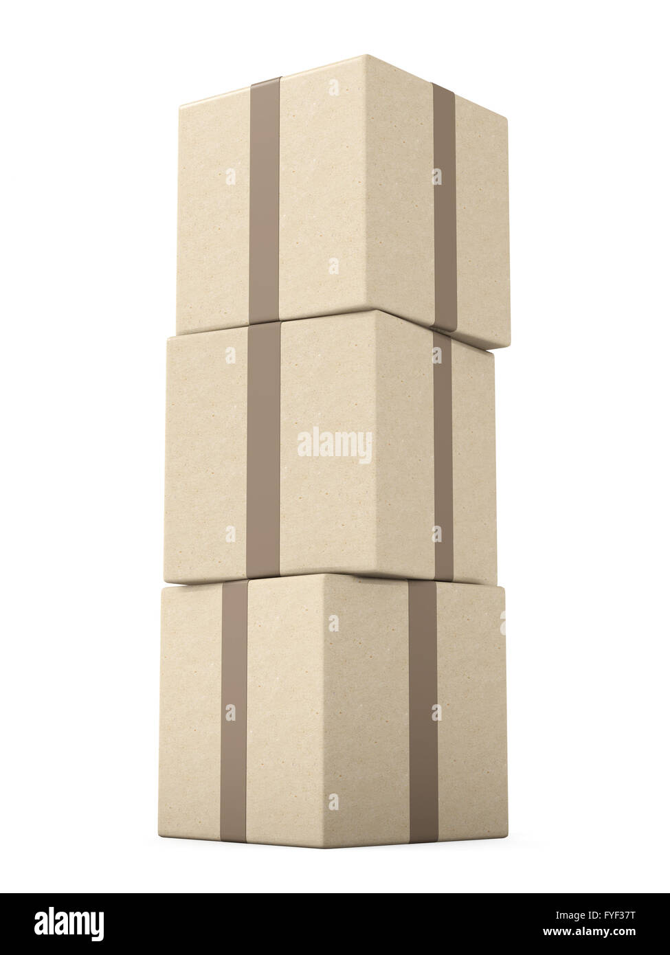 Stack of Packages Stock Photo - Alamy
