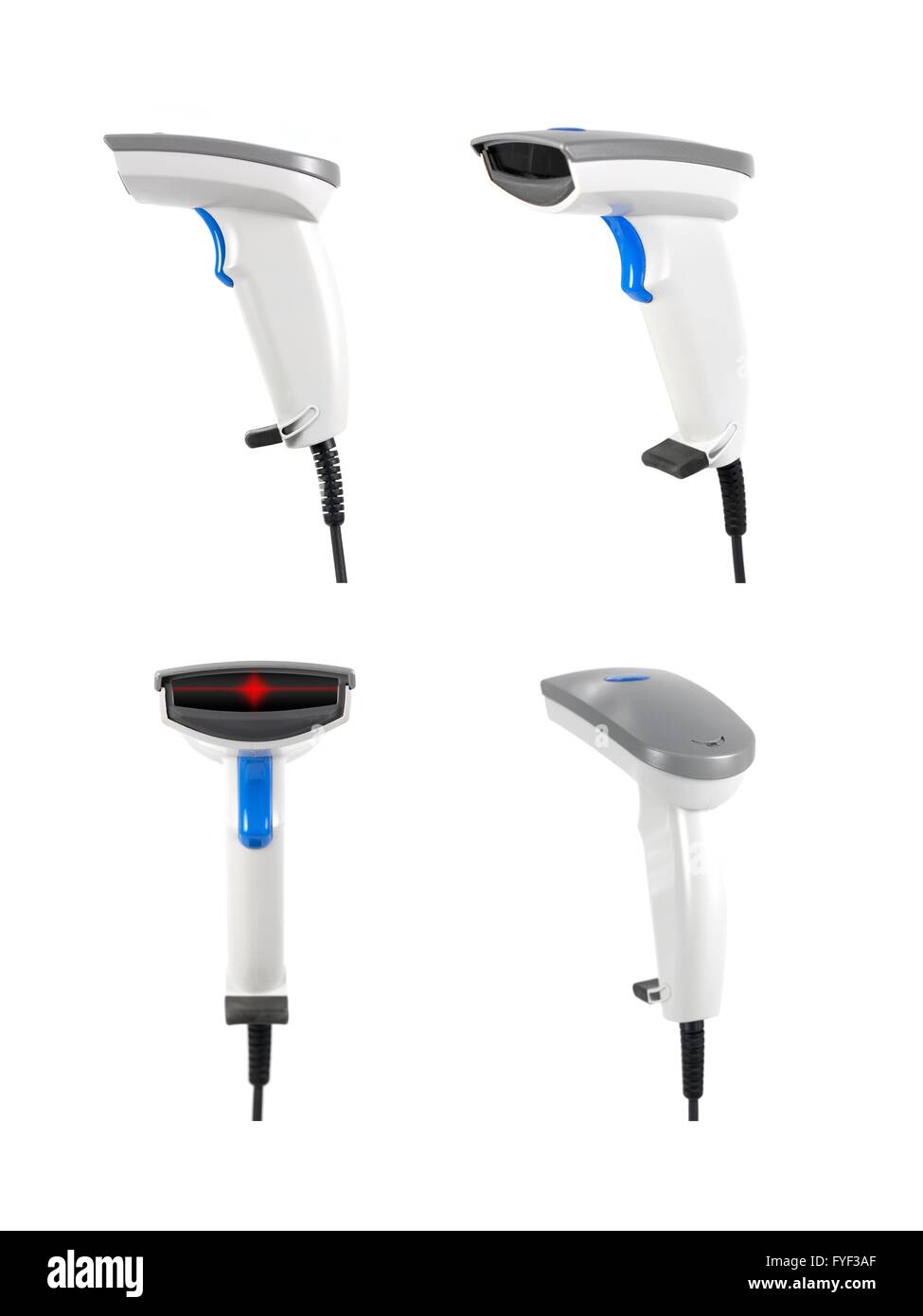 A barcode scanner isolated against a white background Stock Photo - Alamy