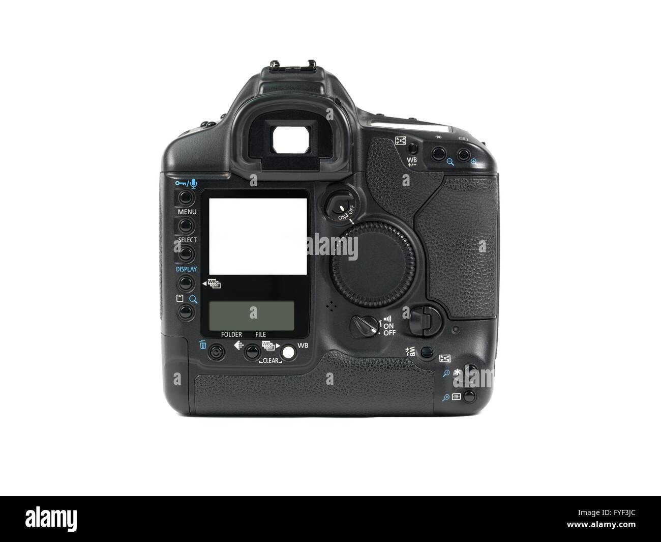 A digital camera isolated against a white background Stock Photo - Alamy