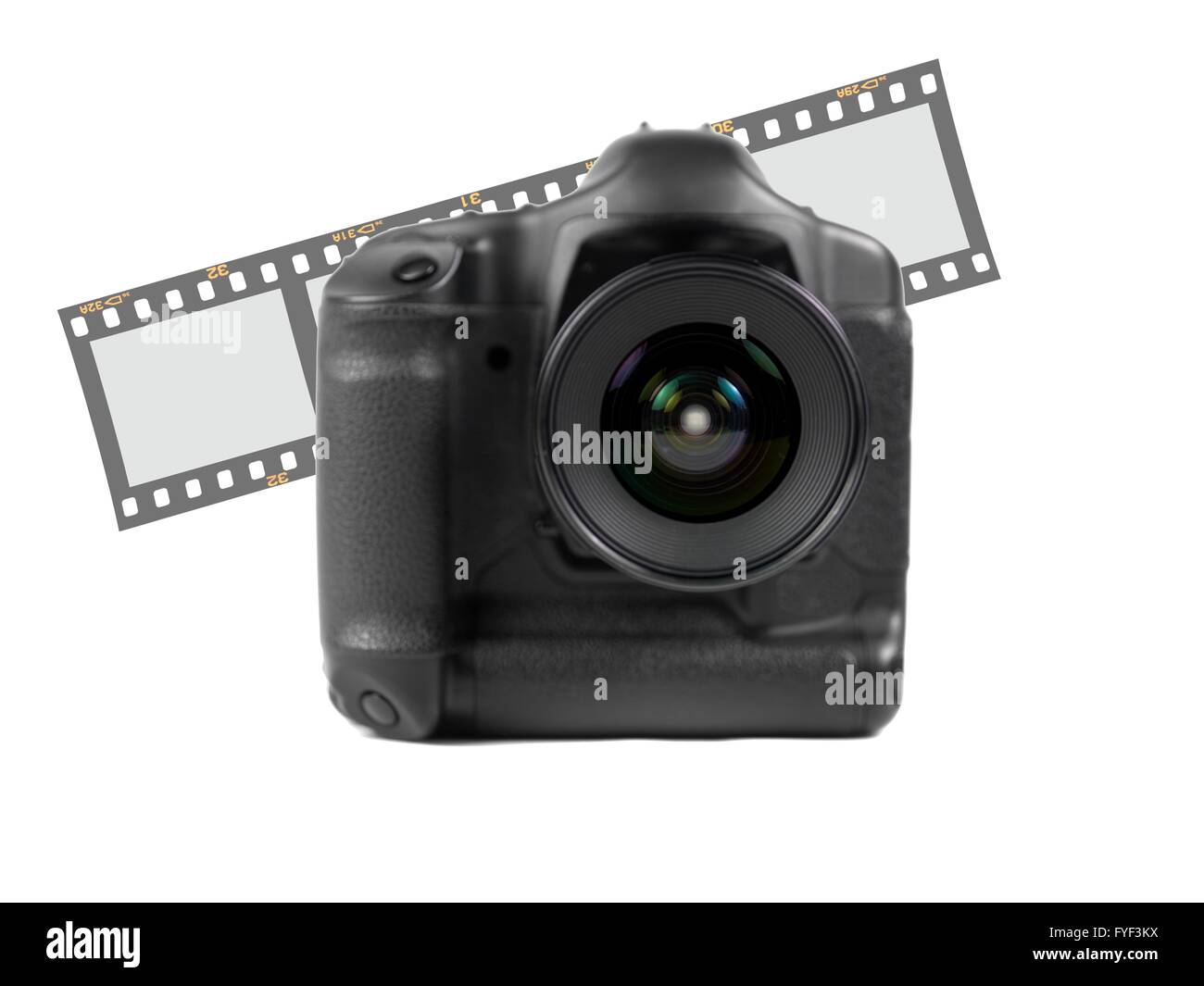 A digital camera isolated against a white background Stock Photo - Alamy