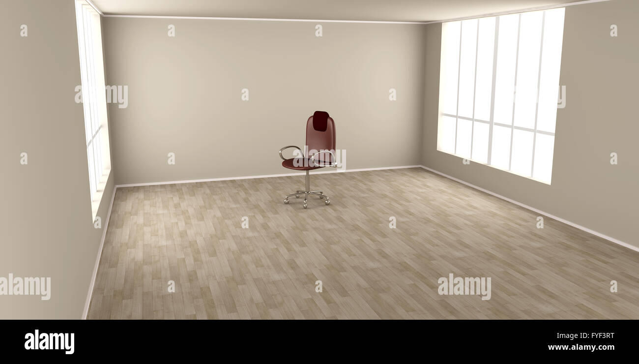 Office Chair in a empty room Stock Photo - Alamy