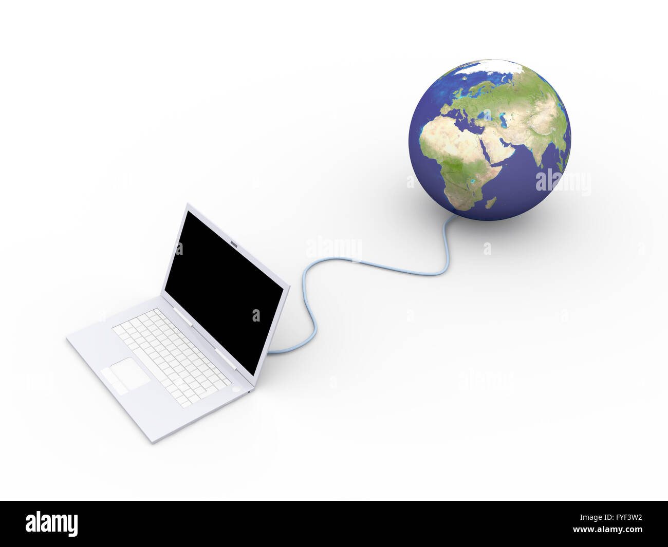 Render laptop connected internet hi-res stock photography and images ...