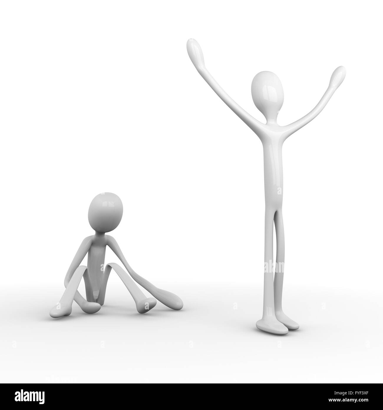 Winner and Loser Stock Photo - Alamy