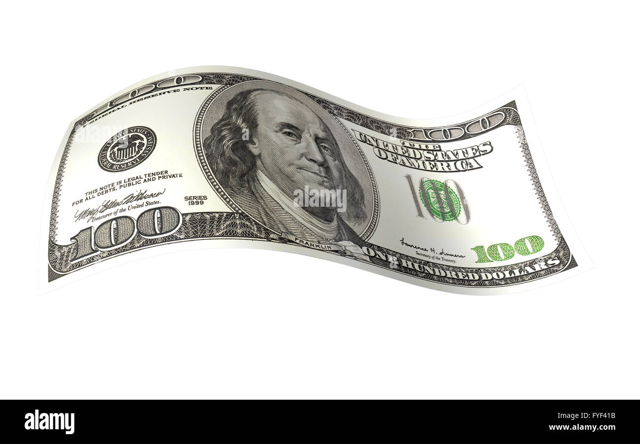 3d render flying dollar bill hi-res stock photography and images - Alamy