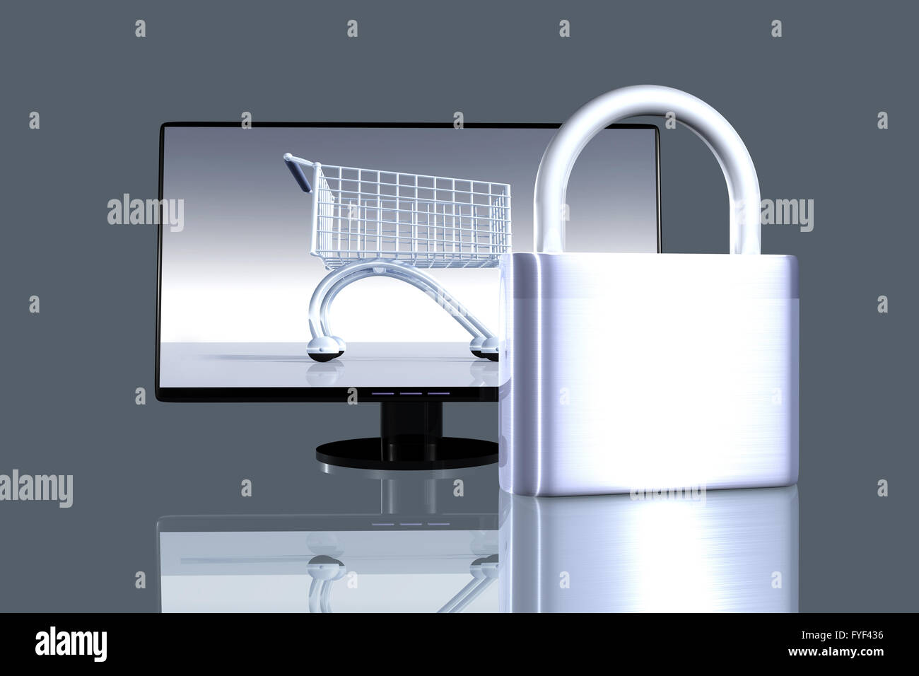 Secure online Shopping Stock Photo - Alamy