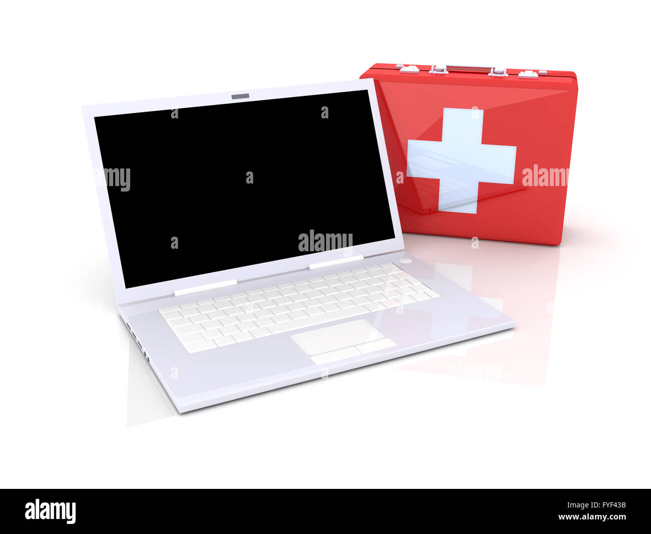 Laptop First aid Stock Photo - Alamy