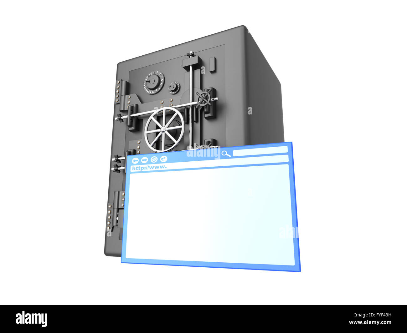 Secure web browsing Cut Out Stock Images & Pictures - Alamy