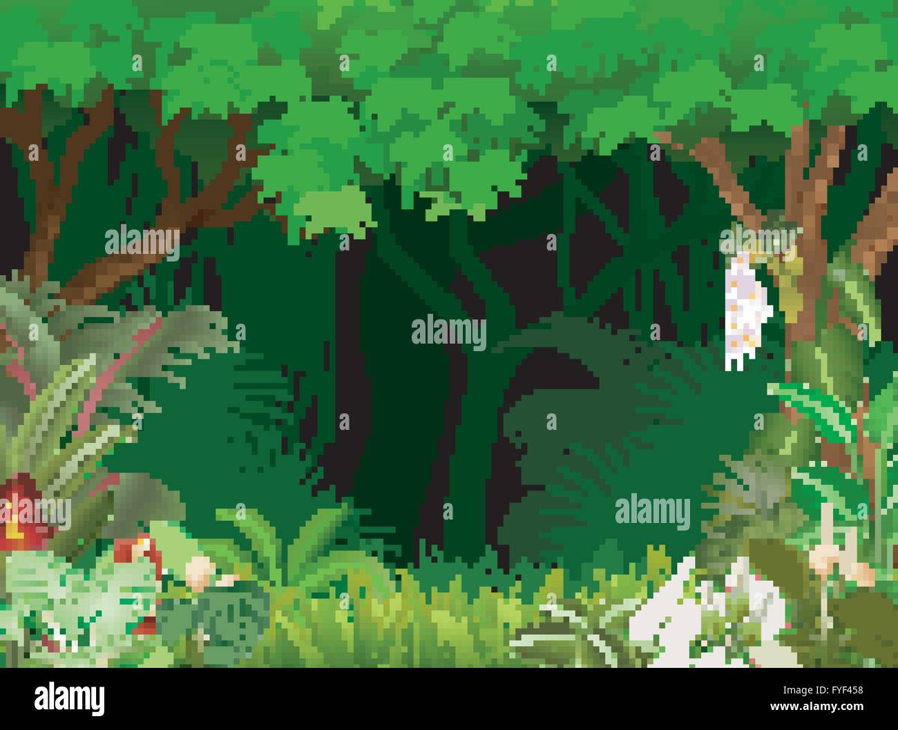 Illustration of forest background Stock Vector Image & Art - Alamy
