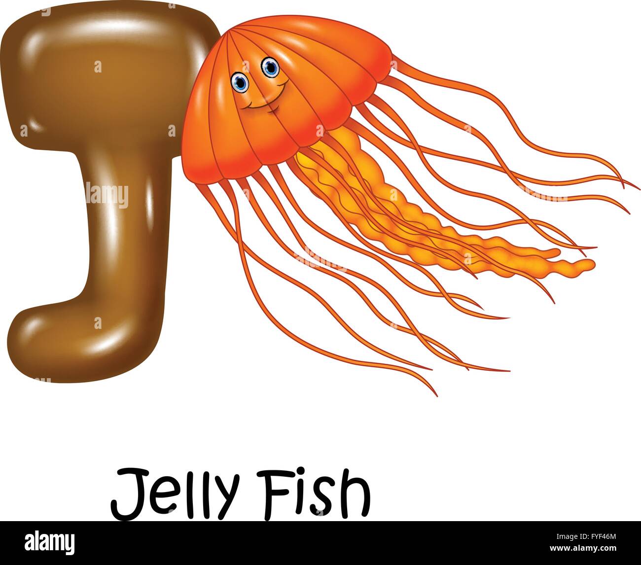 J is jellyfish Stock Vector Images - Alamy