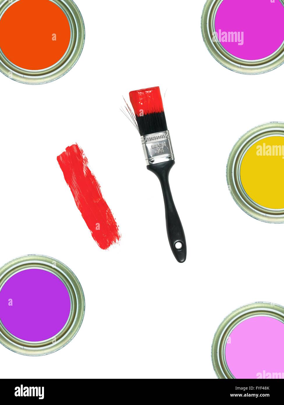 Painting equipment isolated on a white background Stock Photo - Alamy