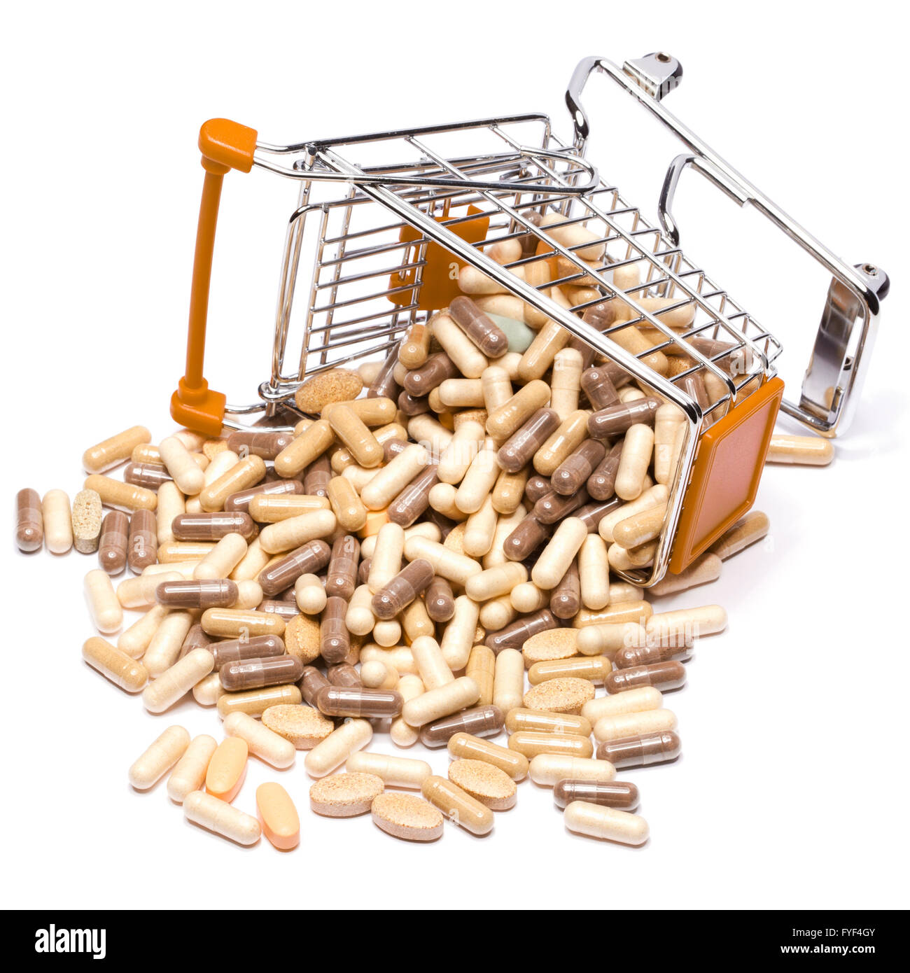 Filled trolley Cut Out Stock Images & Pictures - Alamy