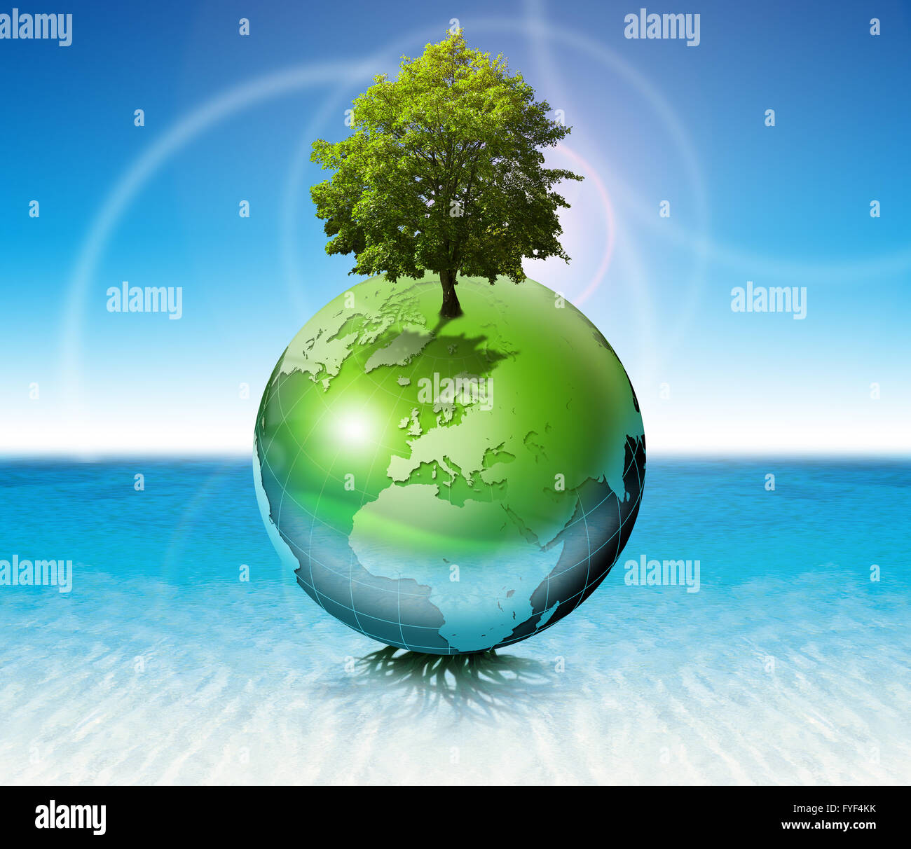 World tree - ecology concept Stock Photo - Alamy