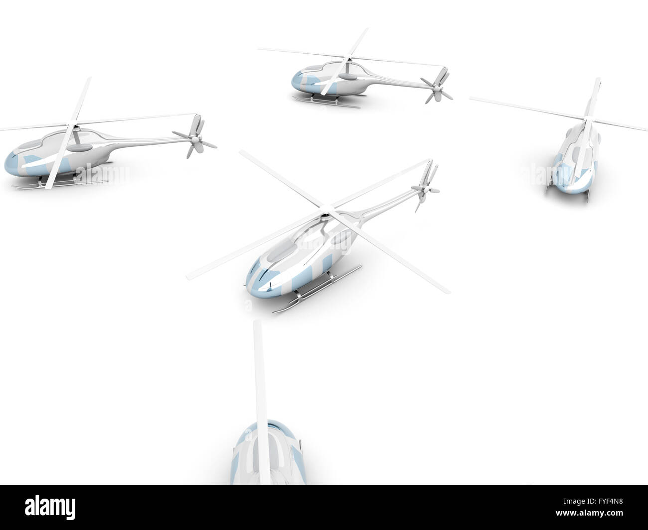 A group of Helicopters Stock Photo - Alamy