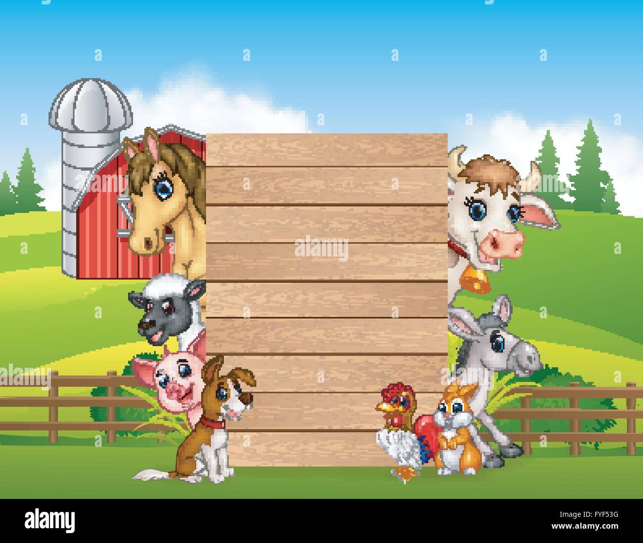 Sheep holding sign Stock Vector Images - Alamy