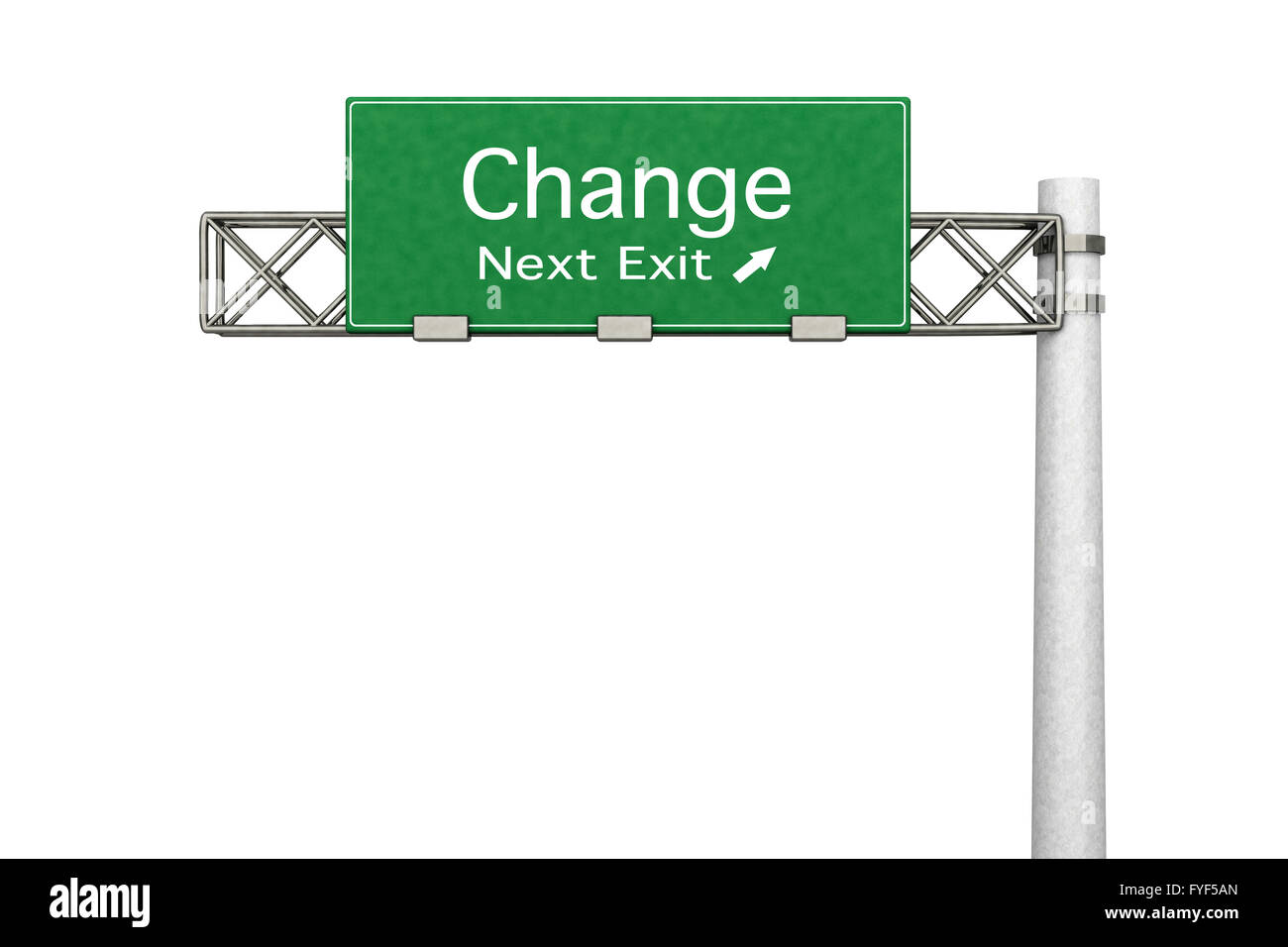 Highway Sign - Change Stock Photo - Alamy