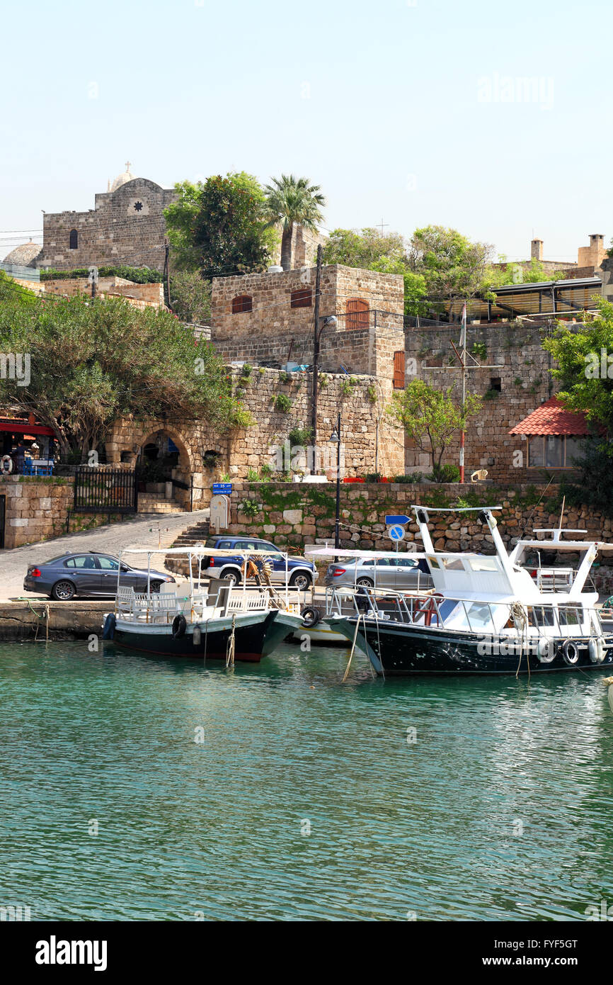 Byblos Harbor, Lebanon Stock Photo - Alamy